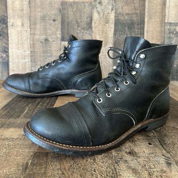 Red Wing Shoes | Shoes | Red Wing 814 Iron Ranger Black Leather Cap Toe ...